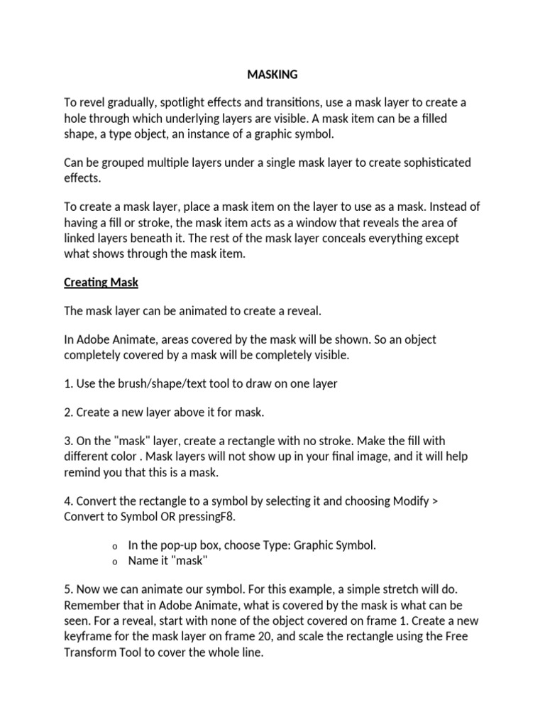 13 Masking | PDF