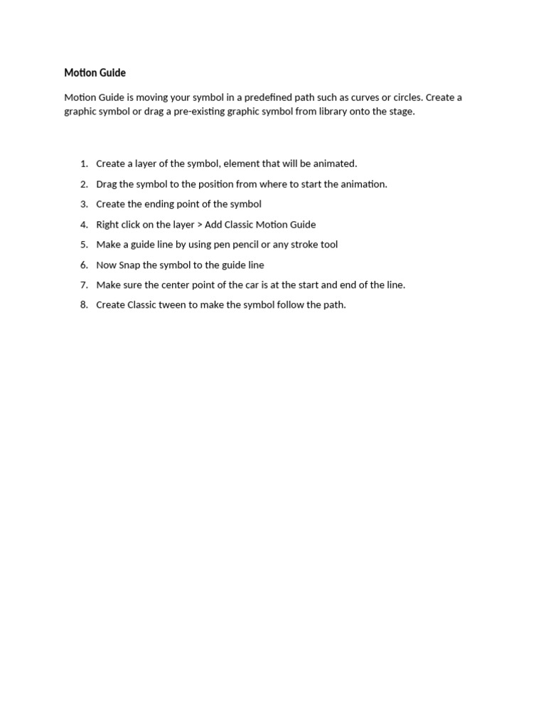 14 Motion Guide | PDF 14 Motion Guide | PDF