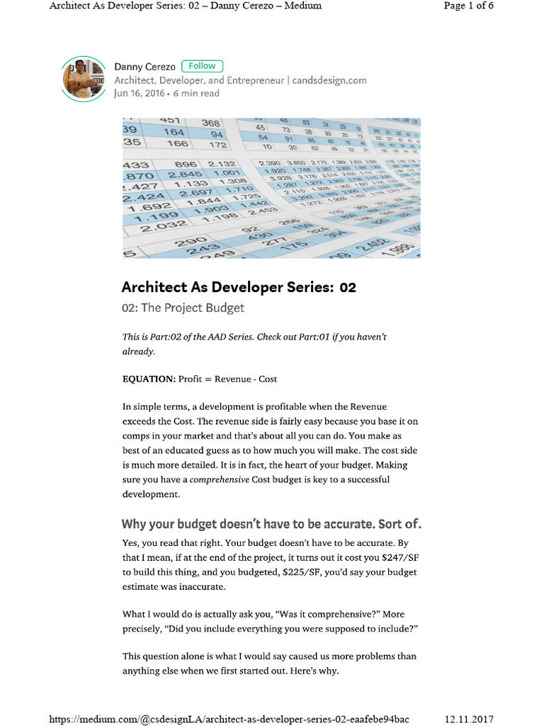 Architect As Developer Series 02 | PDF
