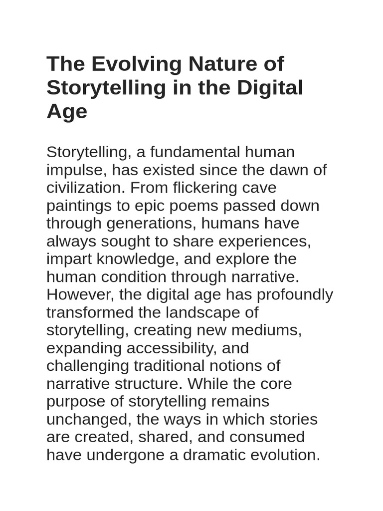 Essay 0005 - 250129 - 214317 | PDF | Storytelling | Narrative