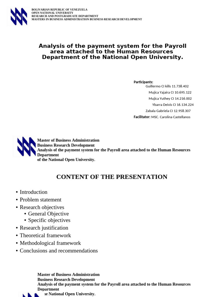 Presentation of Business Research Development | PDF | System | Human Resources