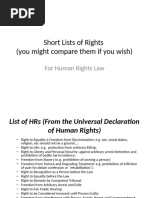 30 Basic Human Rights List | PDF | History