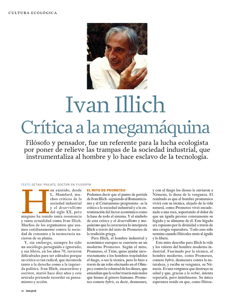 Ivan Illich | PDF | Sociedad | Medicina
