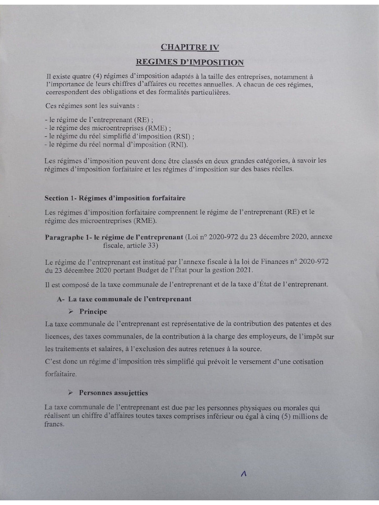 Fiscalité Chap V | PDF