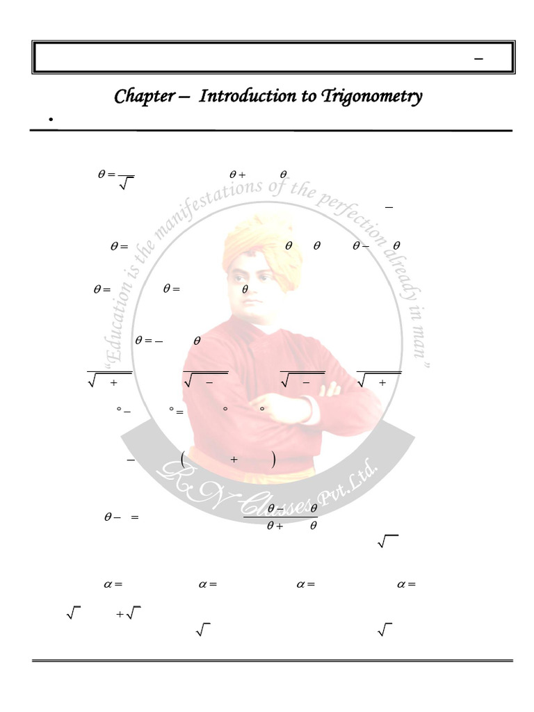 2024-25 - X - CBSE - (P.S-8.1) - (Introduction To Trigonometry) | PDF ...