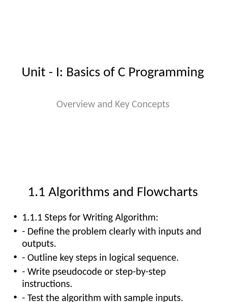 Detailed Basics of C Programming | PDF