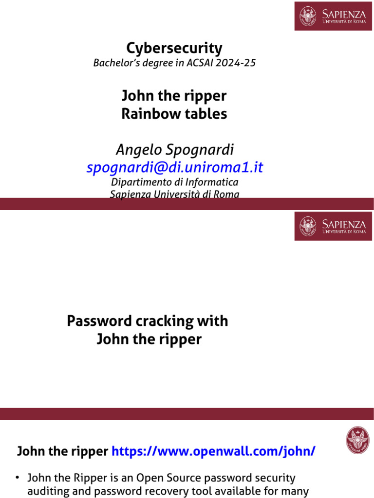 03_Password_cracking | PDF | Cybercrime | Computer Access Control