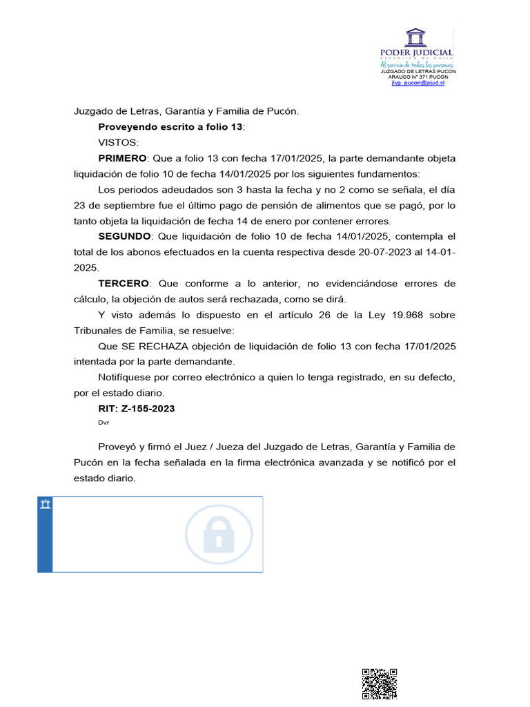 Rechaza Objeta | PDF