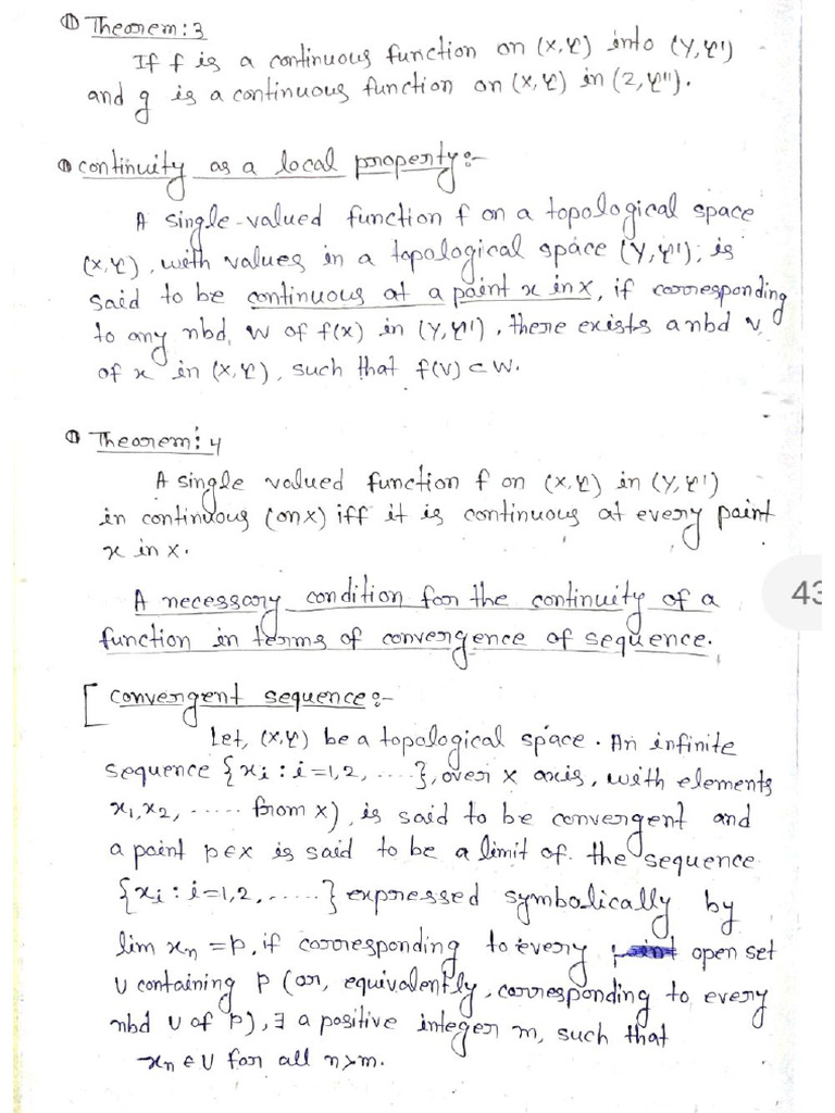 Topology (Continuity and Homeomorphism) | PDF