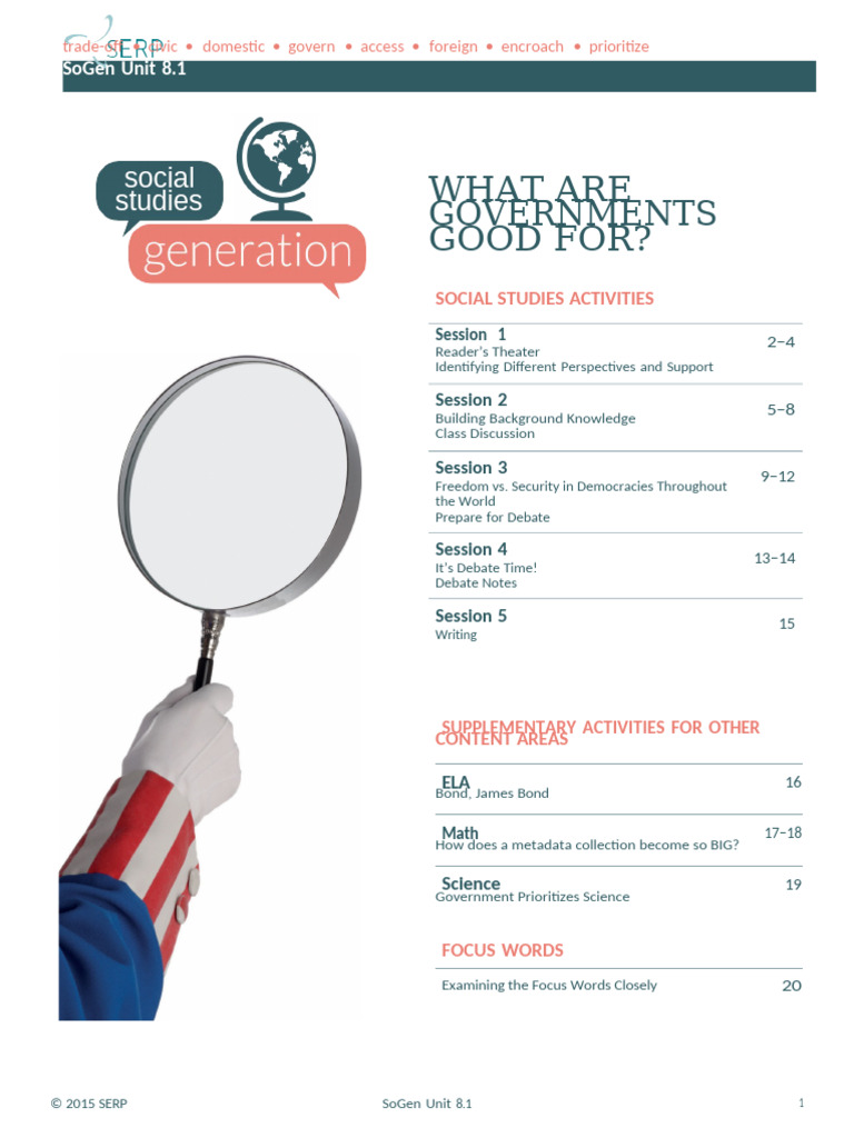 Justin EscobarArdiano - What Are Govts Good For - Student Packet | PDF ...