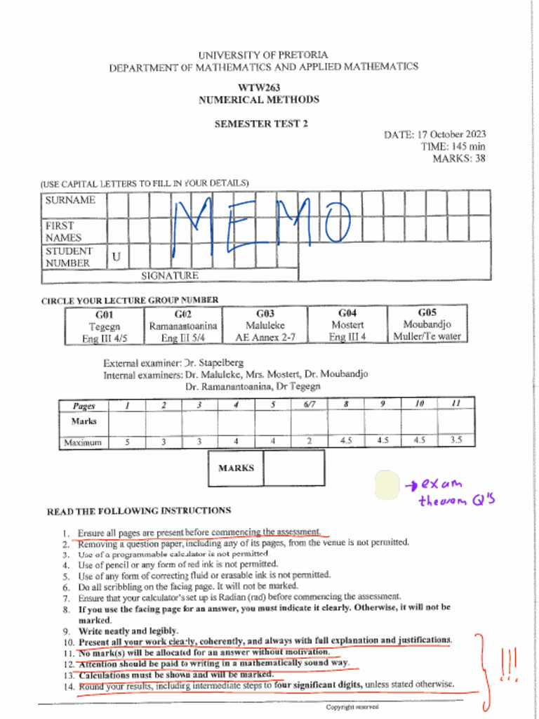ST2 Memo 2023 - HC (Theorems-Anno) | PDF