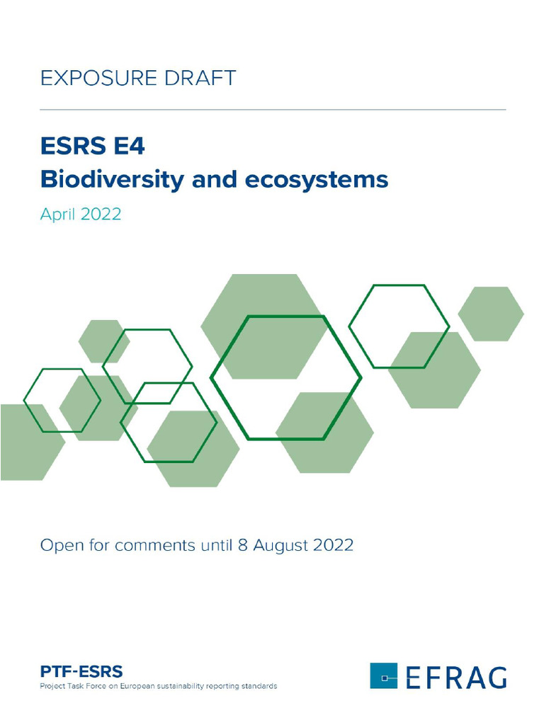 Ed Esrs E4 | PDF | Biodiversity | Sustainability
