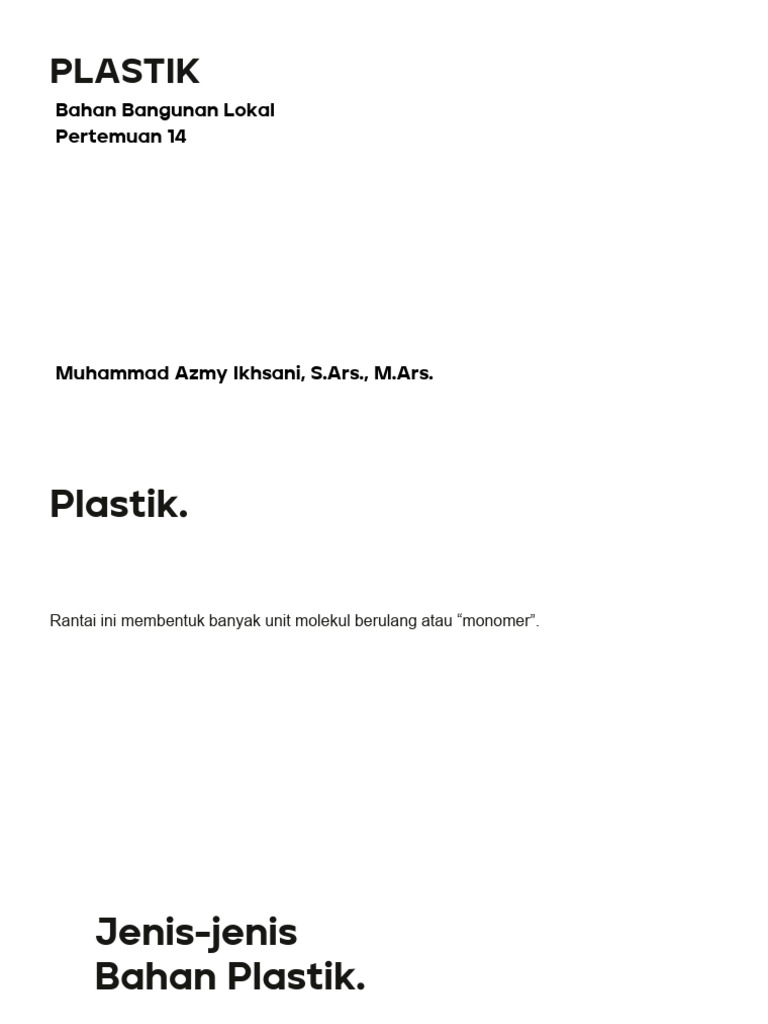 Plastik | PDF