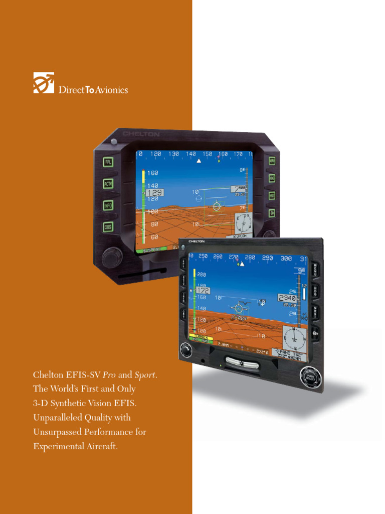 D2A_EFIS_brochure | PDF | Avionics | Aviation