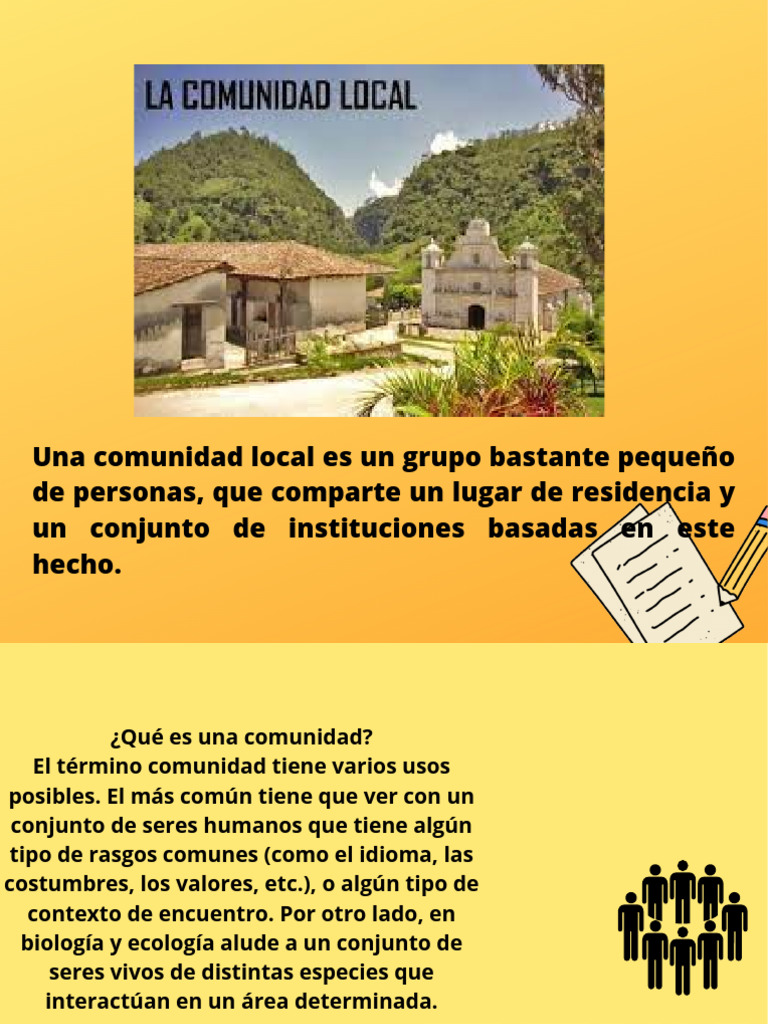 Definición de Comunidad Local | PDF