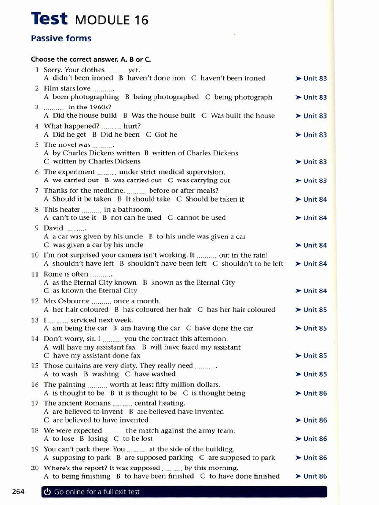 Passive Review Test | PDF
