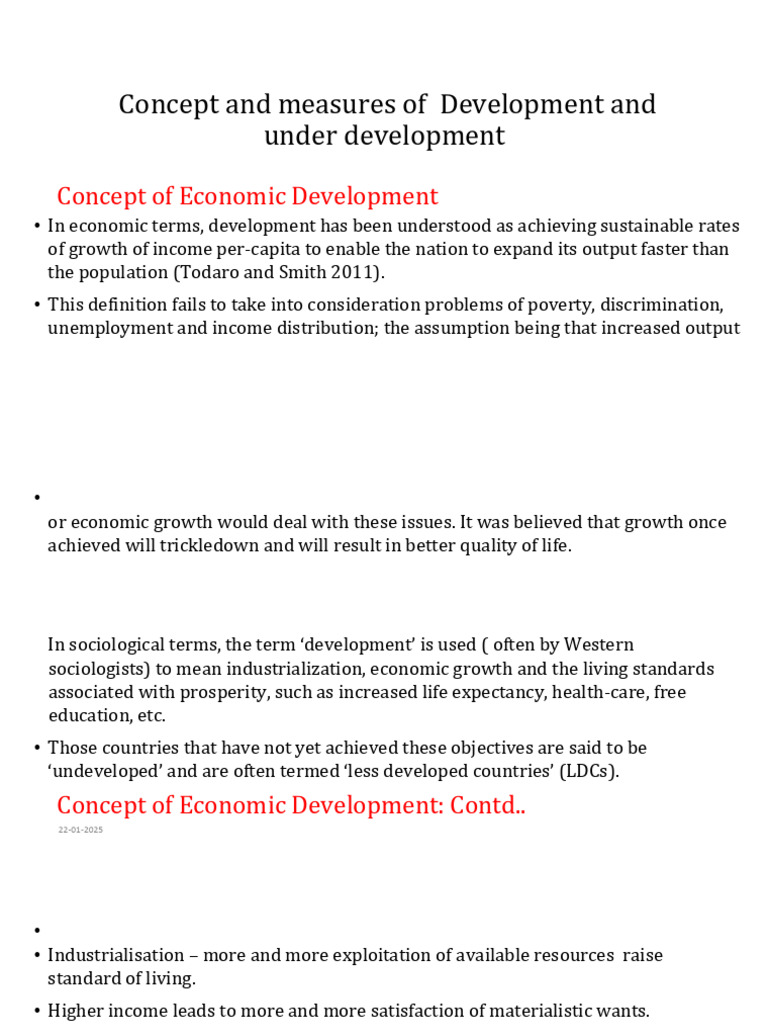 Unit1 Part 2 Indian Eco Class Note 1 | PDF | Economic Development | Economic Growth
