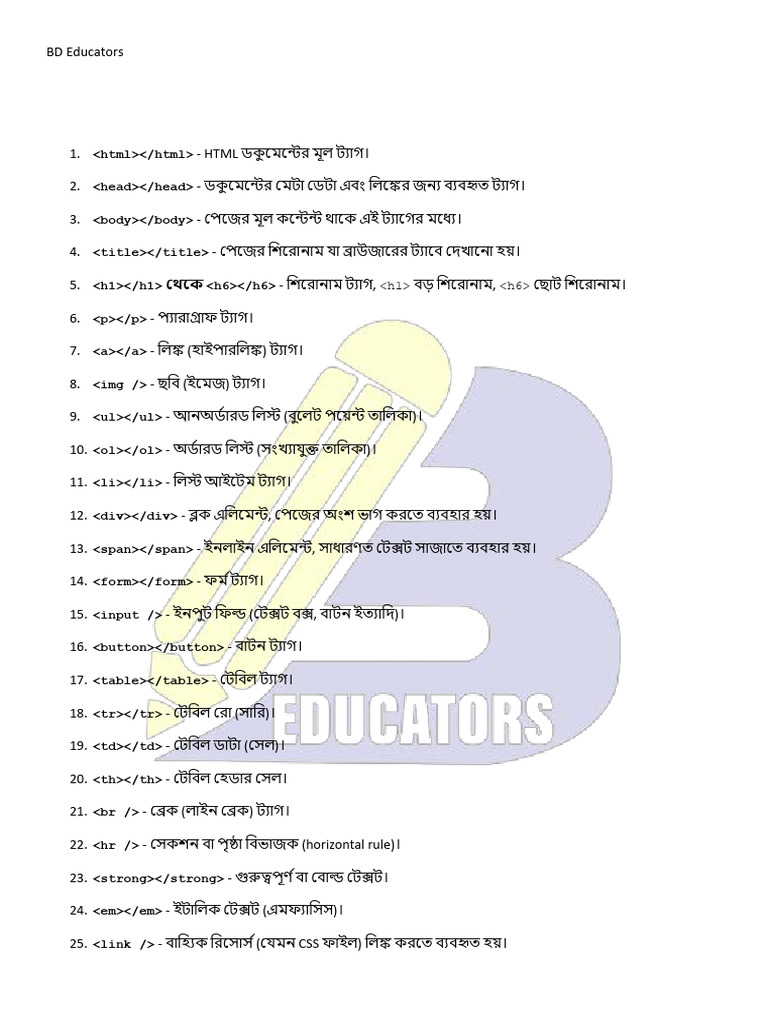 Chapter 4 Qustion and MCQ | PDF | Html Element | Hypertext