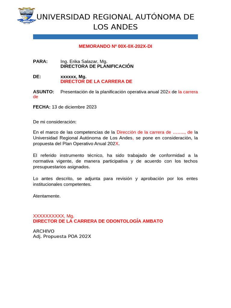 Memorando Entrega | PDF