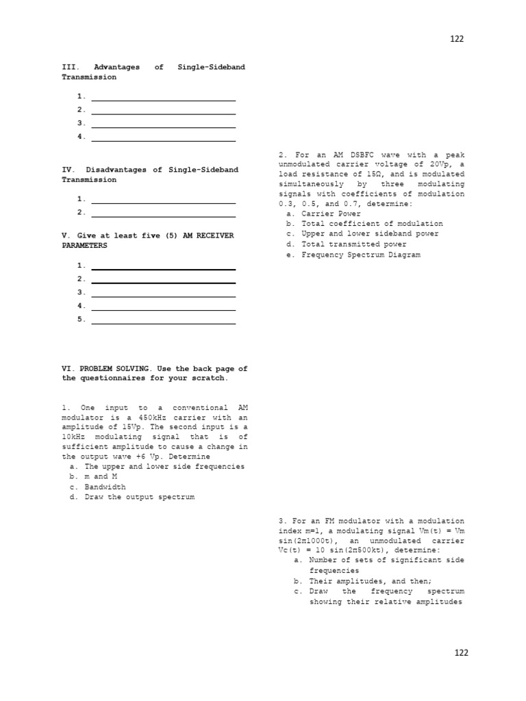 IM ECEN 202 Principles of Communication System BAYANI FINAL (1) - Extracted pages | PDF ...