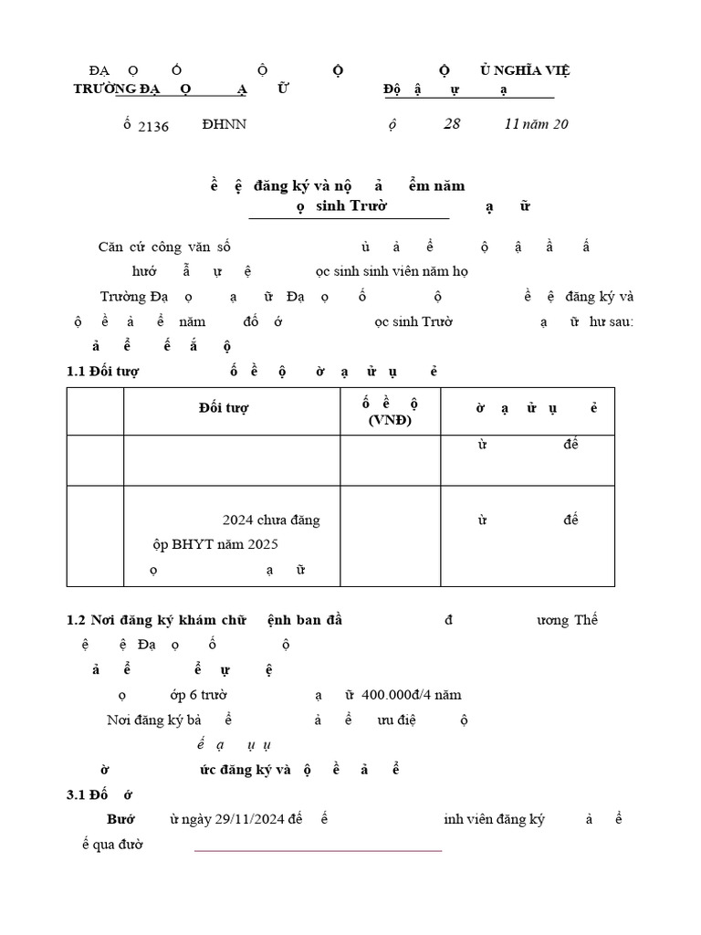 Signed.Signed.Signed.Thông báo thu Bảo hiểm năm 2025 đối với sinh viên và học sinh trư | PDF