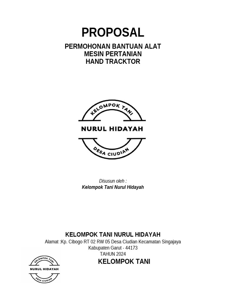 Proposal Tani Nurul Hidayah | PDF