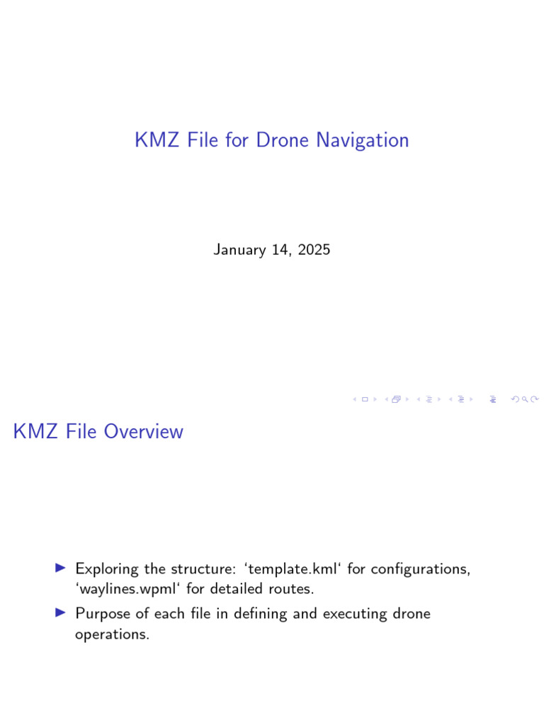 KMZ File For Drone Navigation: January 14, 2025 | PDF