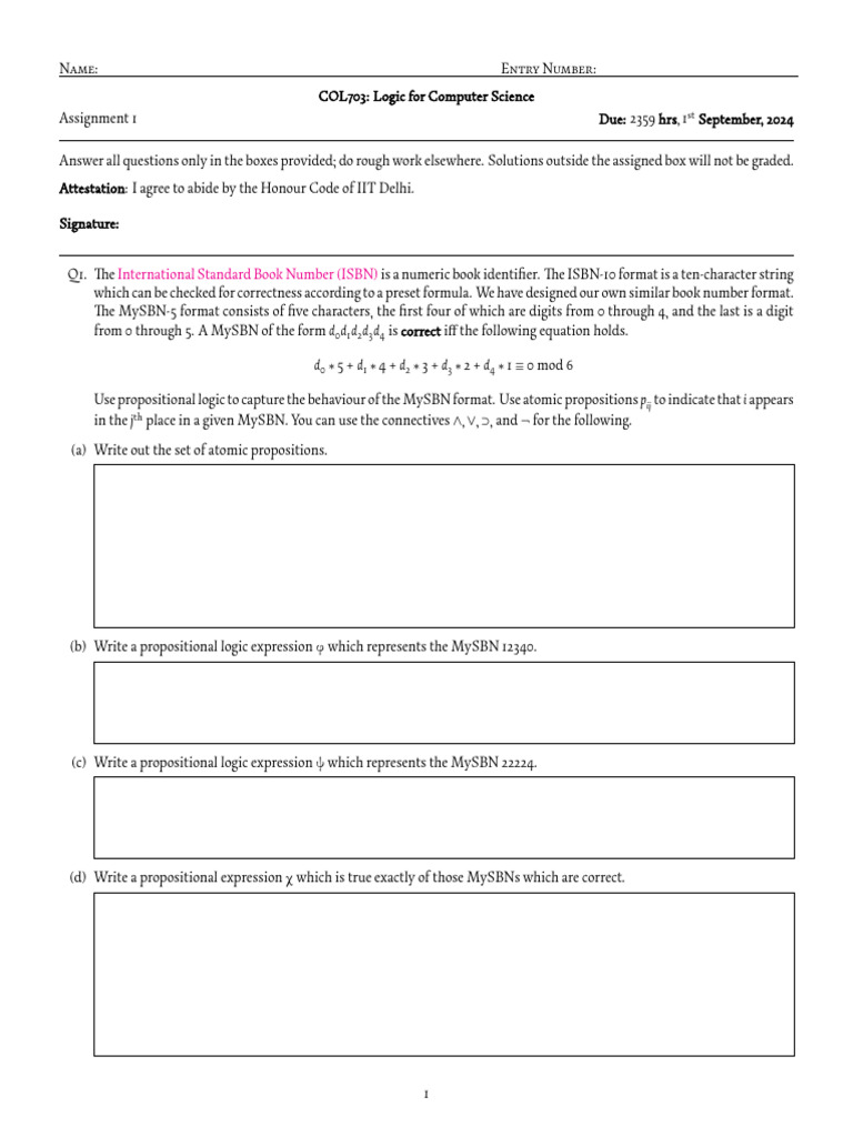 assign1 | PDF | Mathematics | Logic
