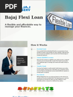 Bajaj Flexi Loan Brochure | PDF | Overdraft | Interest