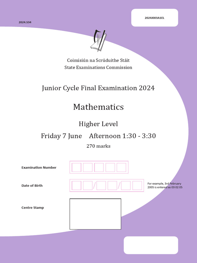 maths jc exam 2024 | PDF | Area | Shape