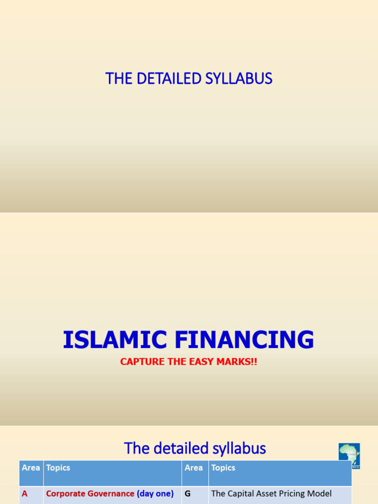 Afm Cpa15 Islamic Finance | PDF | Islamic Banking And Finance ...