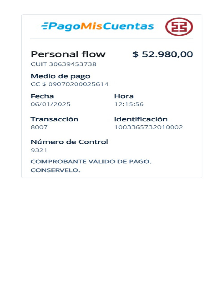 Personal Flow - 9321 | PDF