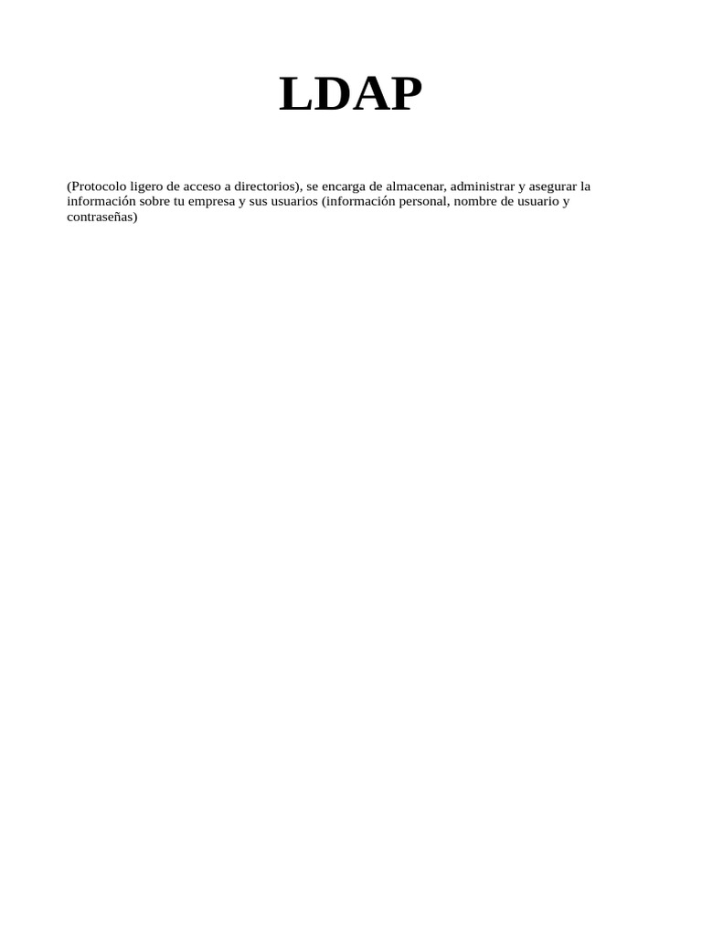 LDAP | PDF