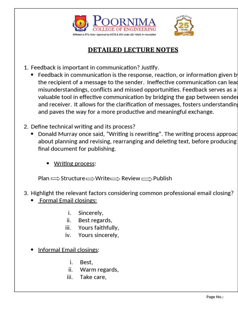 TC Important Questions | PDF | Proofreading | Communication