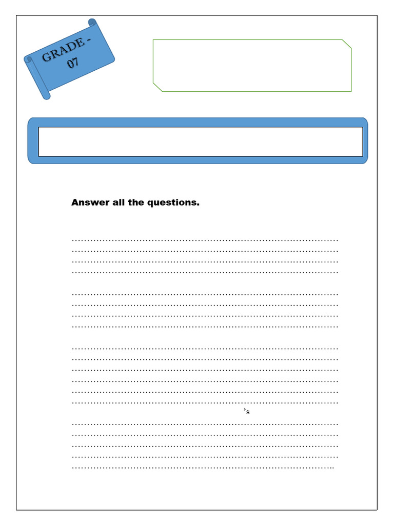 Unit 3 Work Sheet | PDF