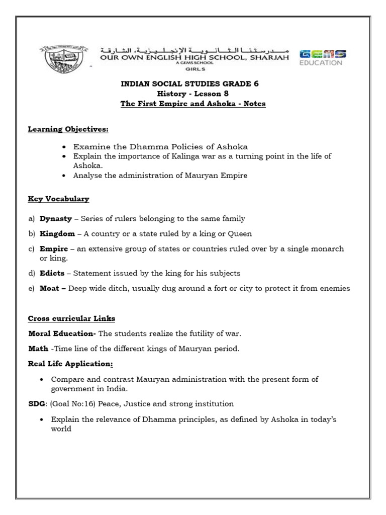 Mauryan Empire Notes | PDF