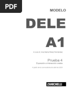 Modelo de Prueba Oral DELE A2 | PDF | Artes del Lenguaje y Comunicación