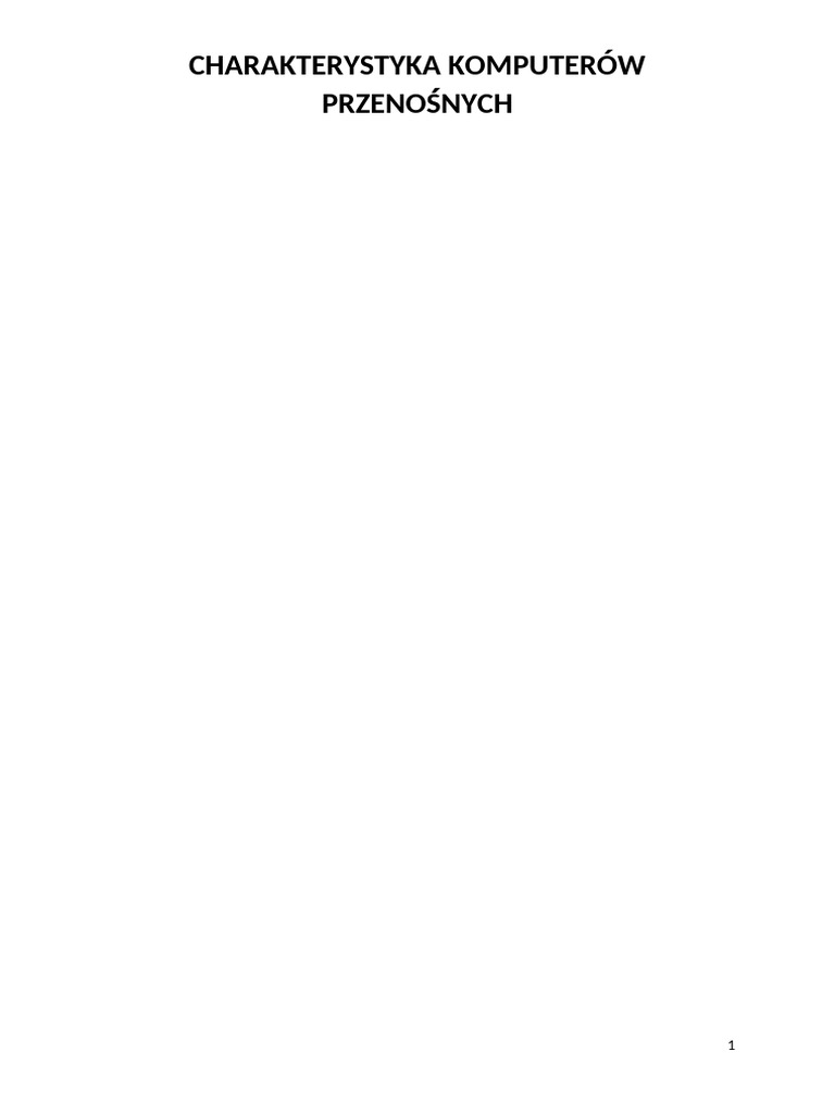 Komputery Zad.1 | PDF