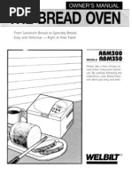 Magic Chef Model CBM310 Bread Maker Manual | PDF | Consumer Goods | Foods