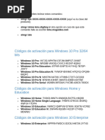 Claves Genéricas para Windows 10 Pro | PDF | Windows 10 | Plataformas ...
