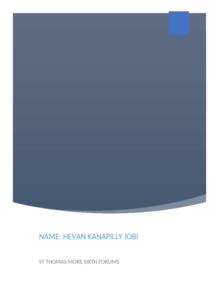 Business Transition Work: Name: Hevan Kanapilly Jobi | PDF
