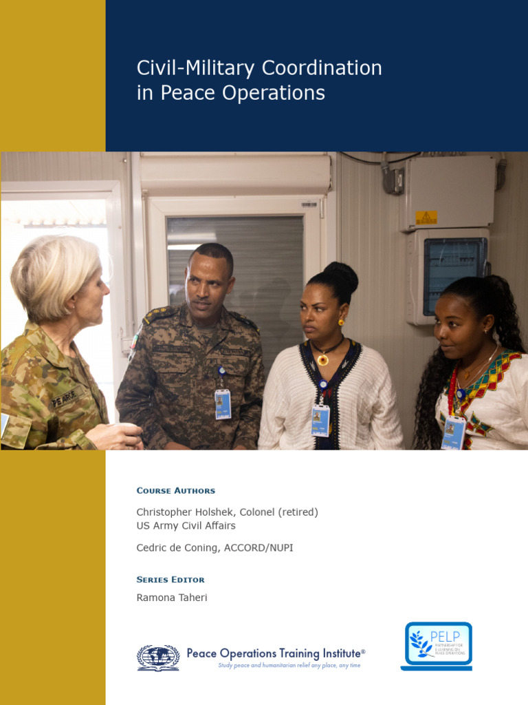Civil-Military Coordination in Peace Operations | PDF | Peacebuilding ...