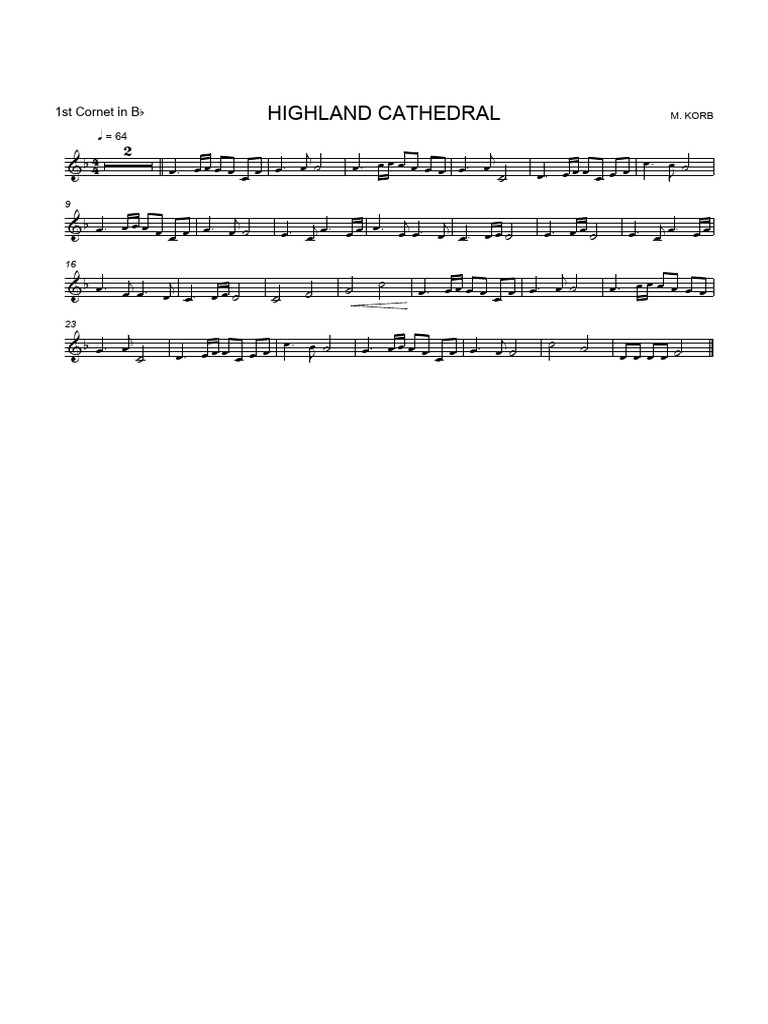 Highland Cathedral Sheet Music PDF | PDF