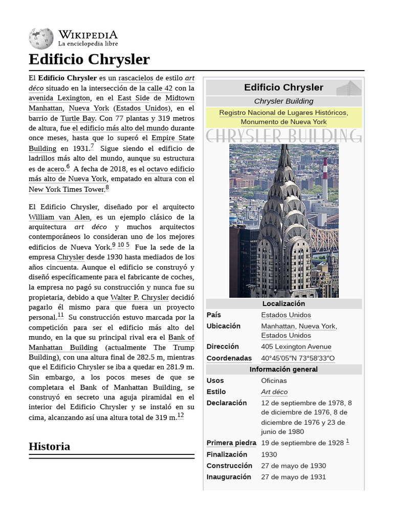 Edificio Chrysler | PDF