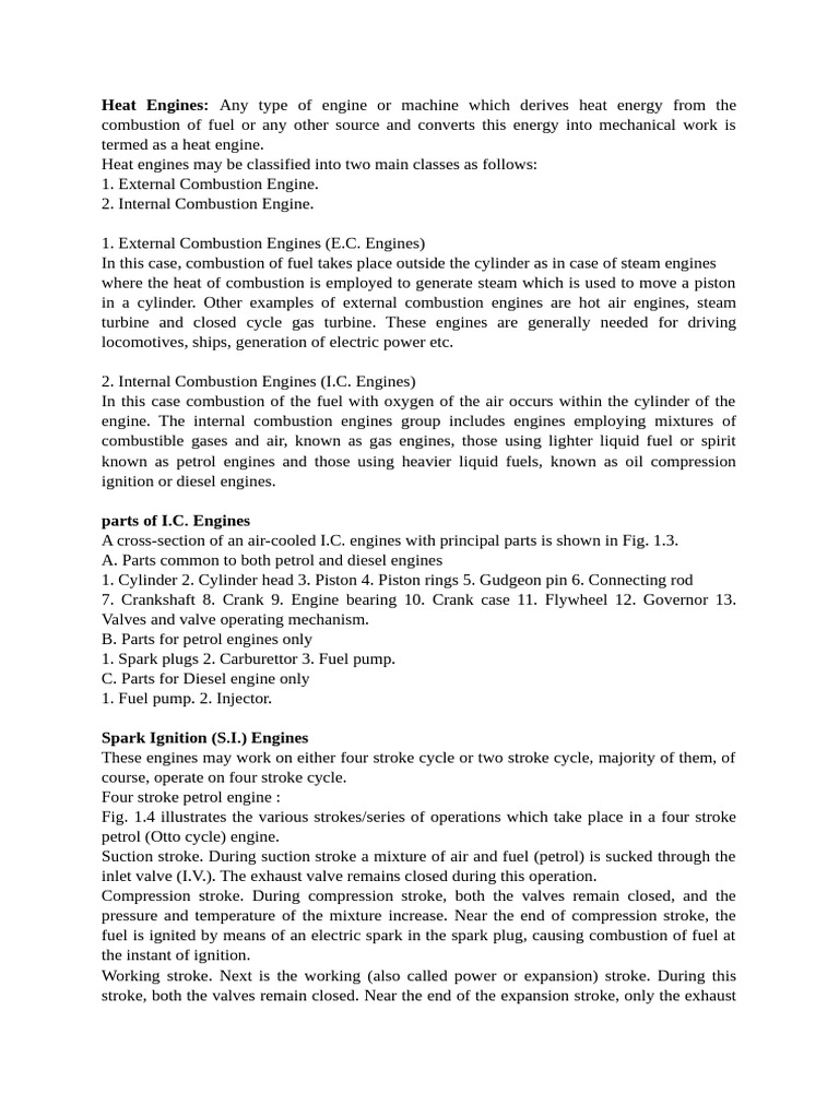 Heat Engines | PDF | Internal Combustion Engine | Engines