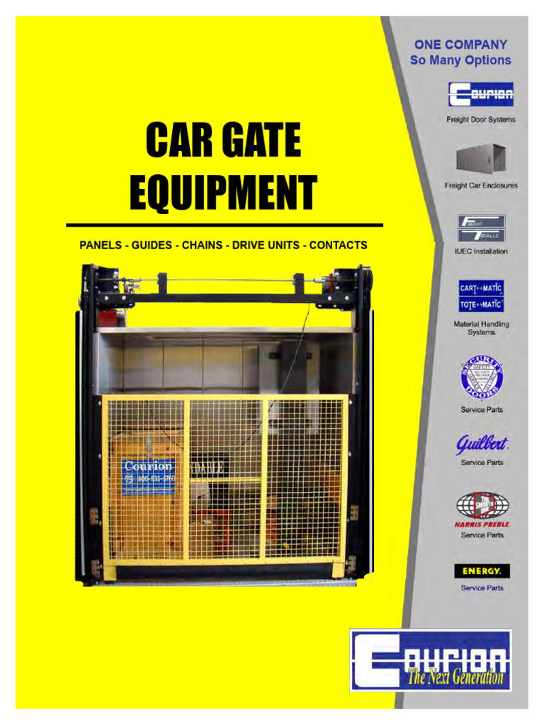 Courion Car Gate Parts Overview | PDF | Elevator | Switch