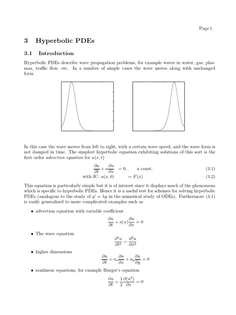Hyperbolic 2 | PDF | Equations | Partial Differential Equation