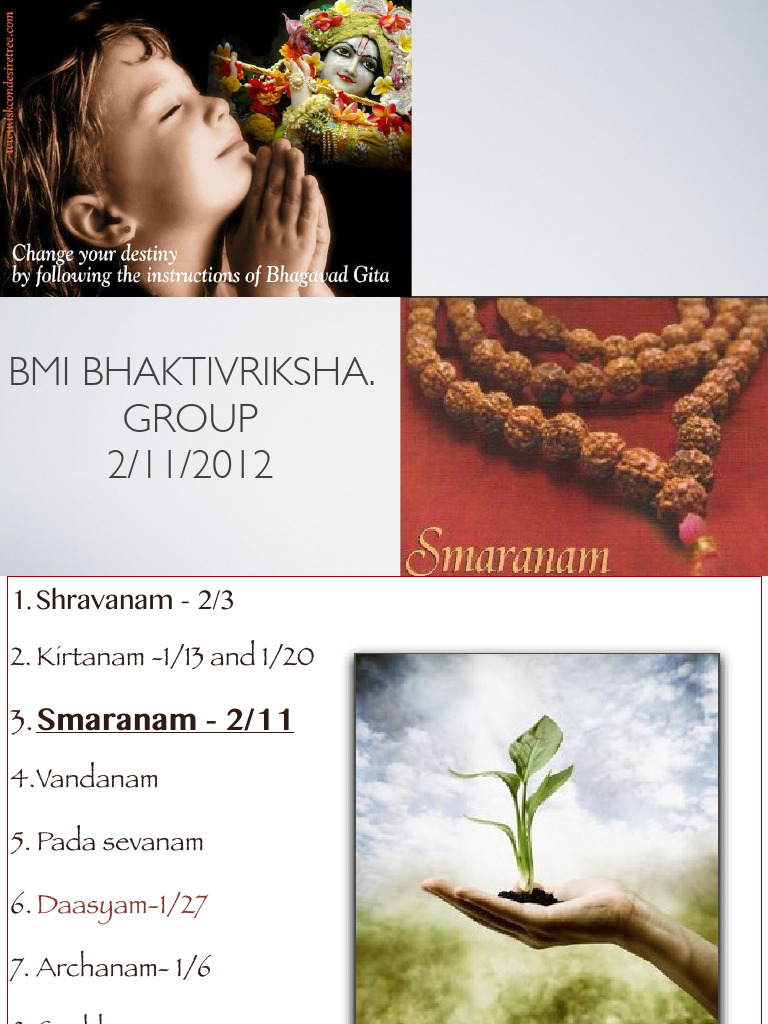 Importance of Smaranam in Devotion | PDF | Vedas | Religious ...