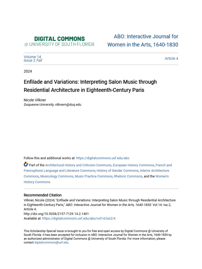 Salon Music and Architecture | PDF | Variation (Music) | Rhetoric