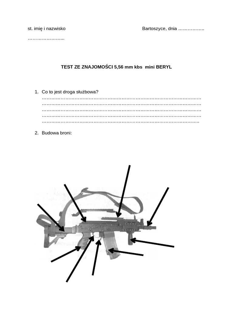 Strzelec Mini Beryl | PDF